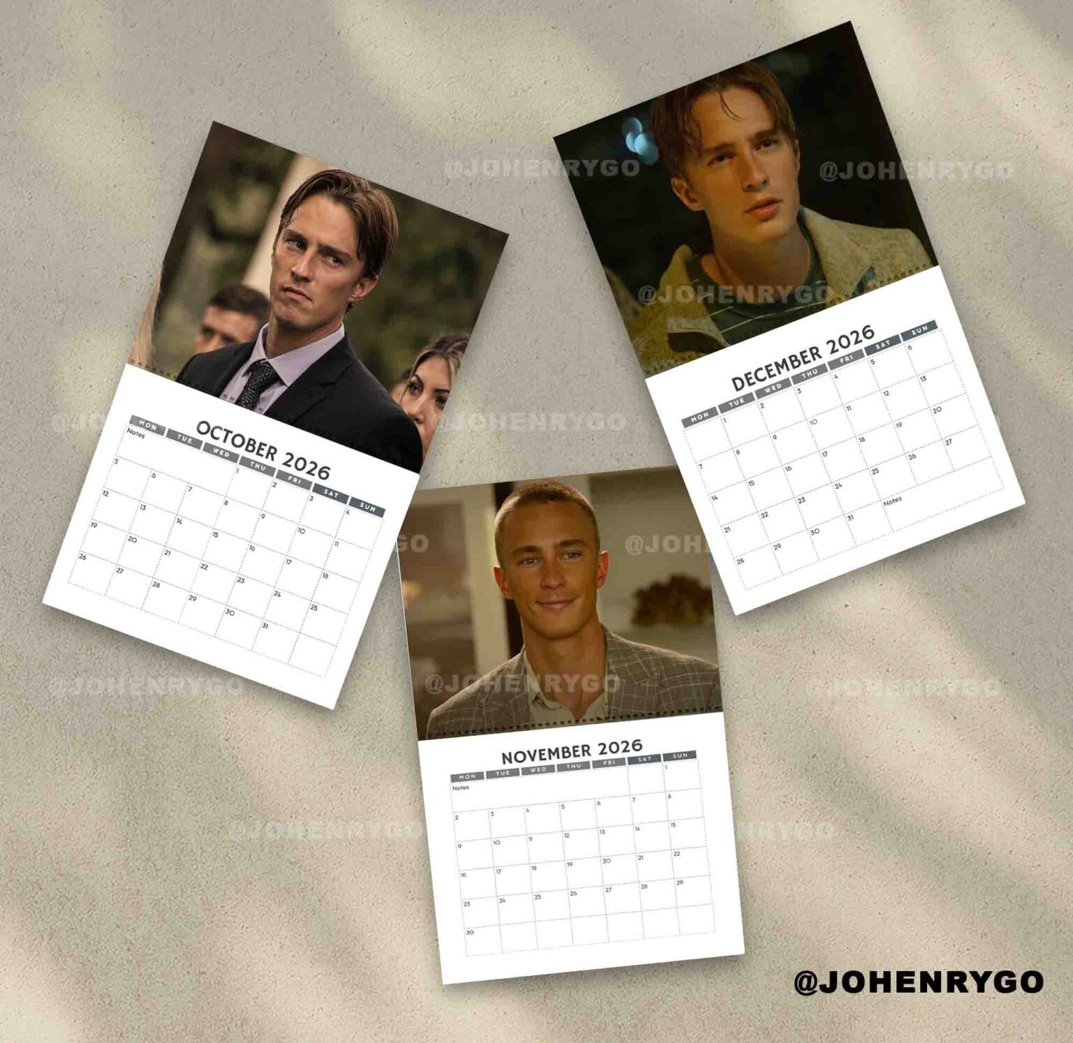 Rafe Cameron- 2026 Calendar – Zasperry